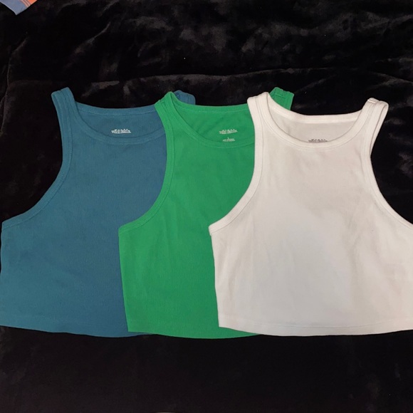 wild fable | Tops | Wild Fable Ribbed Cropped Muscle Tanks | Poshmark